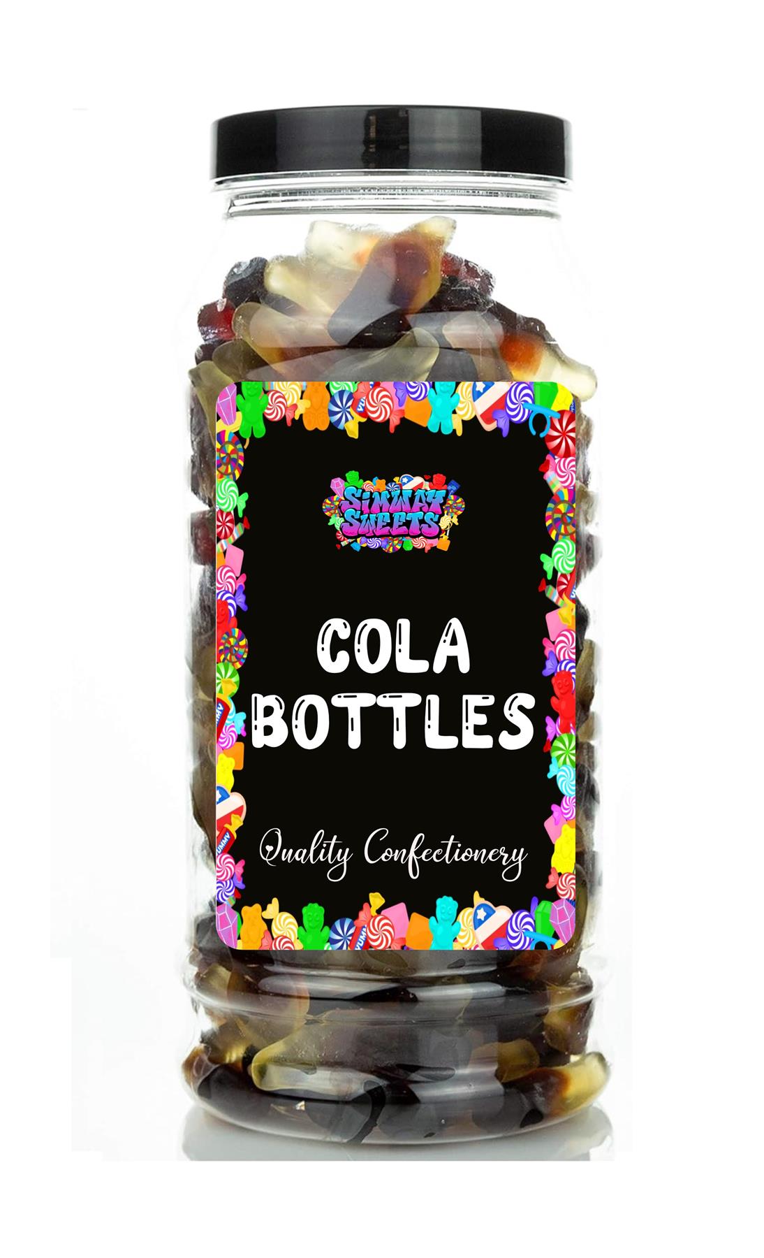 Cola Bottles Retro Sweets Cola Flavoured Gummy Sweets Gift Jar – Simway ...