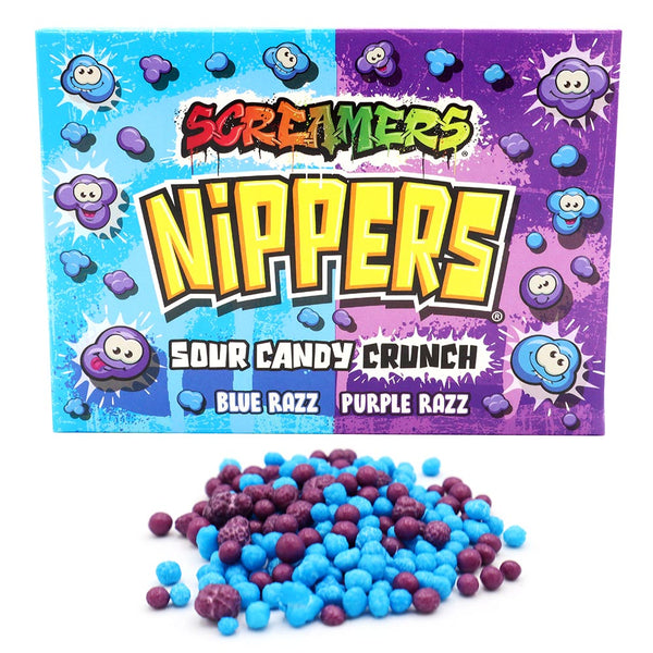 Zed Candy Screamers Nippers Blue Razz & Purple Razz 140g – Simway Sweets