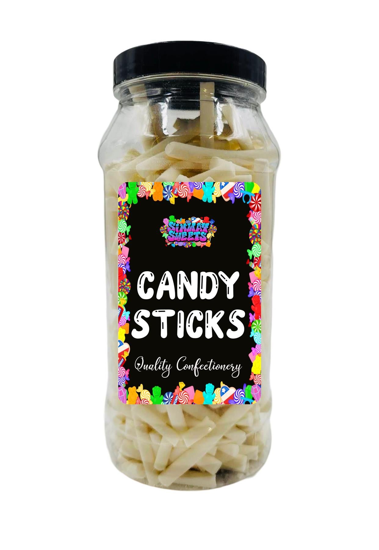 Candy Sticks Sweets Gift Jar - 485g – Simway Sweets